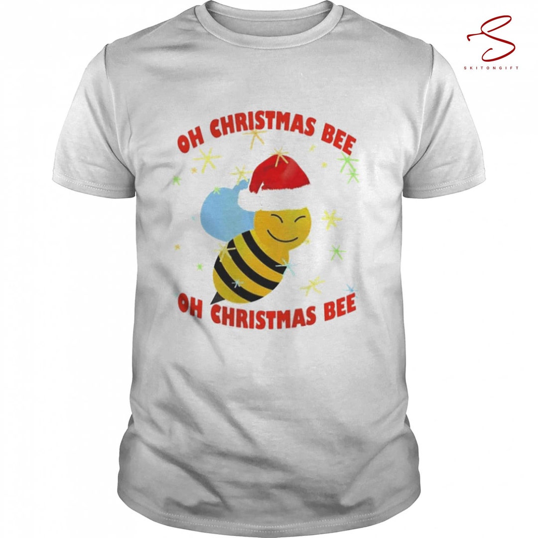 Skitongift Oh Christmas Bee Santa Bee Xmas Shirt - Etsy España