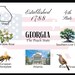 Georgia Postcard Digital Download - Postcard Front Design - for ...