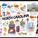 North Carolina Postcard Digital Download Postcard Front - Etsy