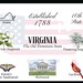 Virginia Postcard Digital Download - Postcard Front Design - for ...