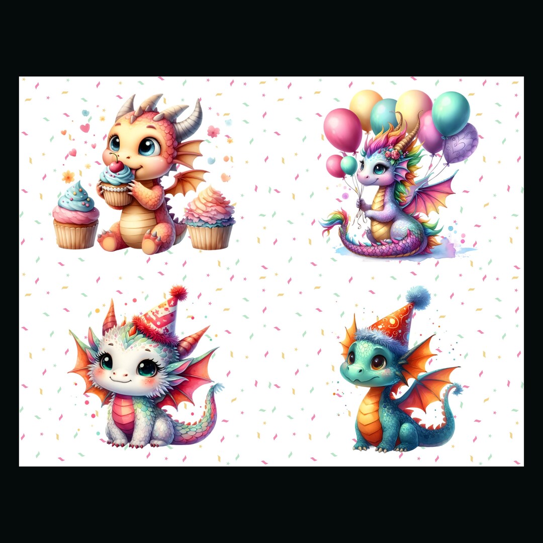 Celebration Dragons Postcard Set | Digital Download - for Printing Your Own Postcards - the ...