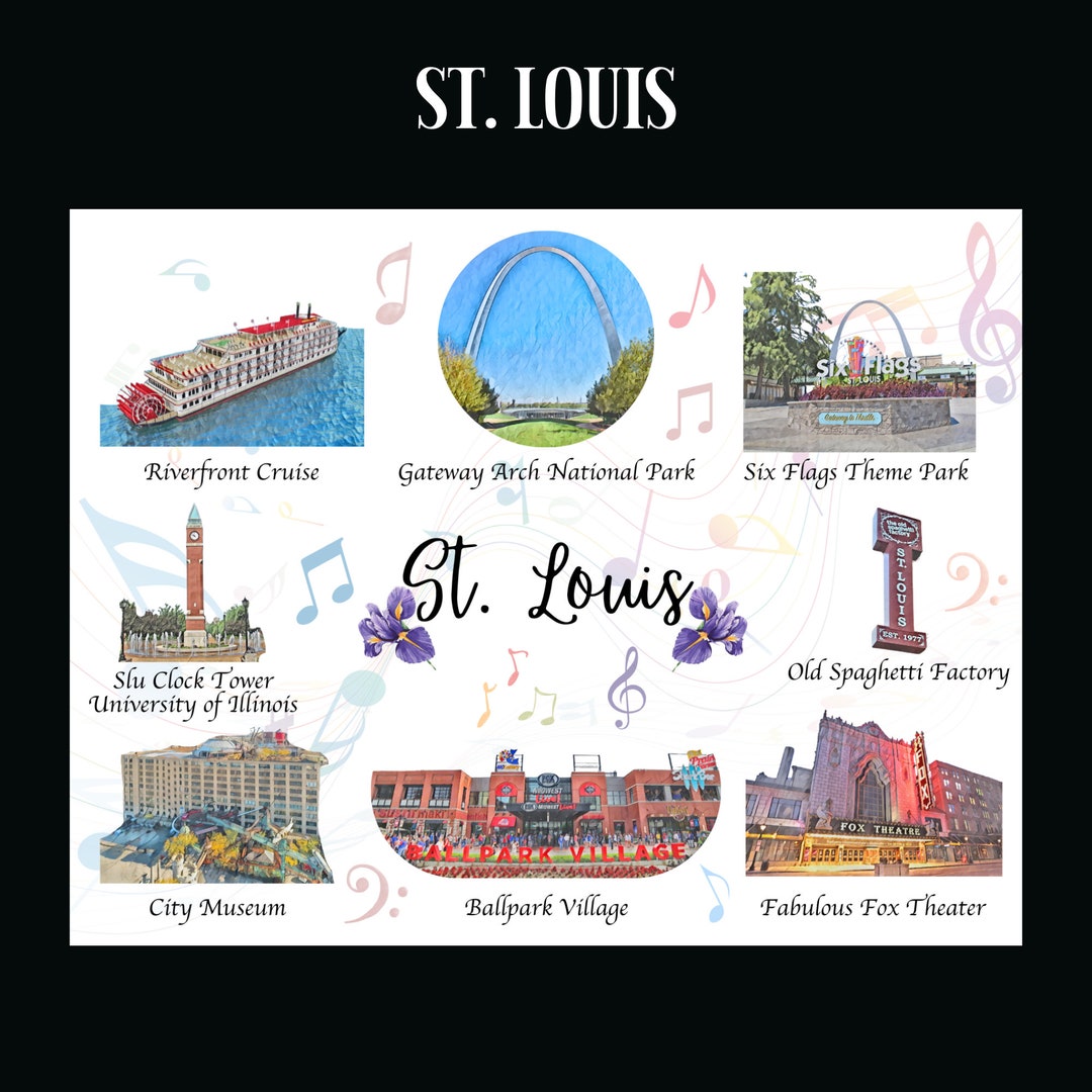 St. Louis, Missouri | Postcard Digital Download - Postcard Design - for ...