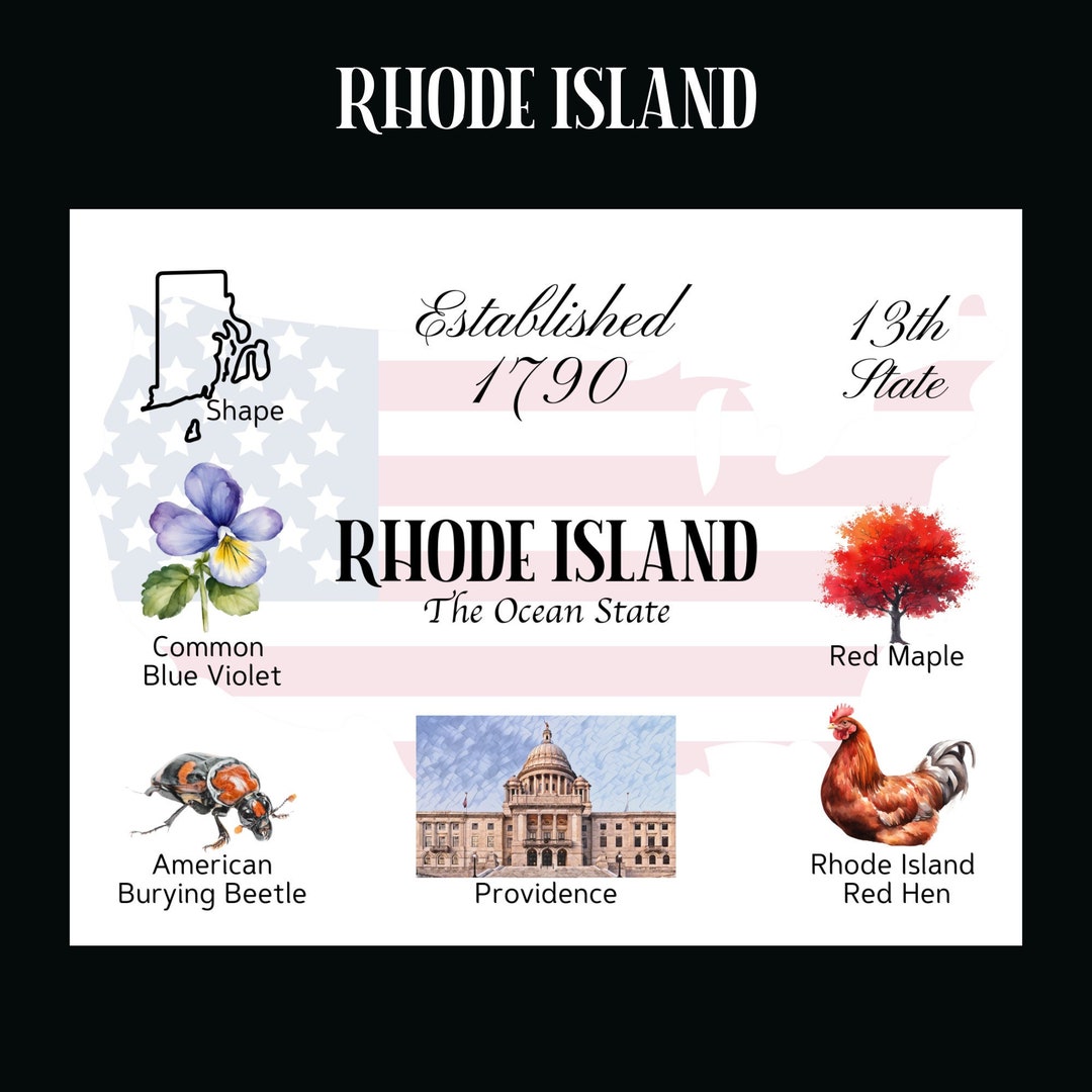 Rhode Island Postcard Digital Download - Postcard Front Design - for ...