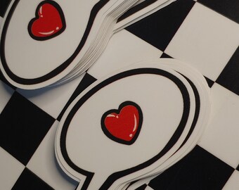 Heart React Stickers - Etsy