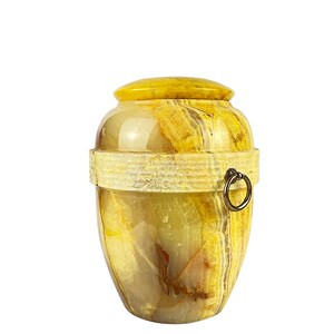 Enchanting Yellow Onyx Burial Urn: A Lasting Symbol of Love and Respect ...