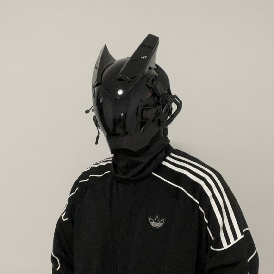 Máscara Cyberpunk Negra Entera, Máscara Cyberpunk Cos, Regalo de ...