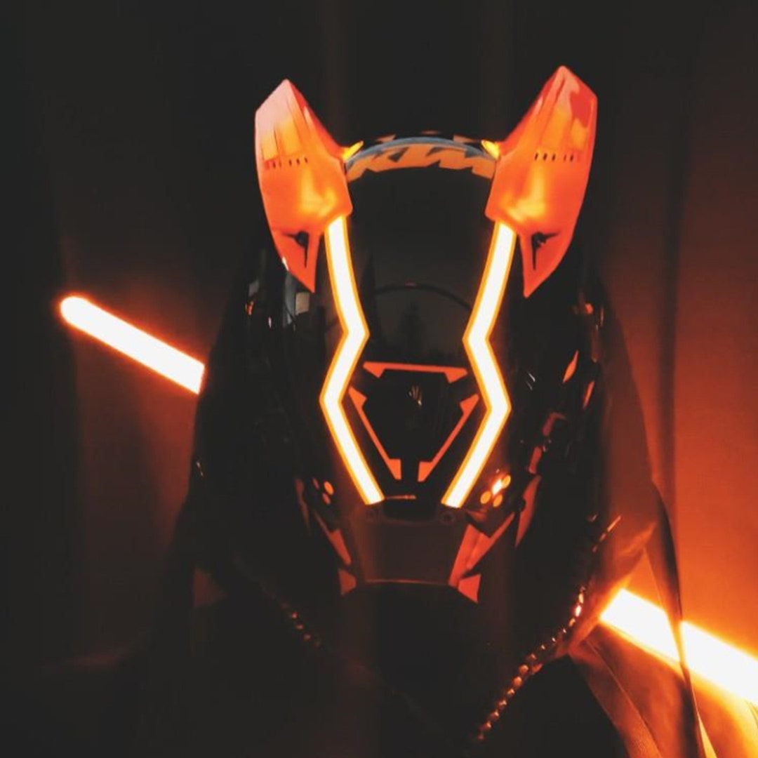 Halloween Cyberpunk Cos Mask, Cyber Cosplay Mask, Super Cool Cosplay ...