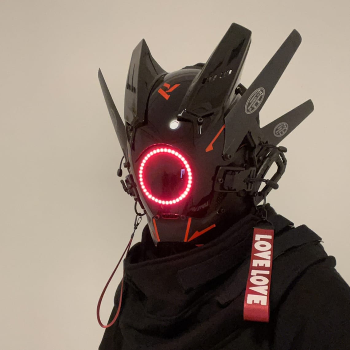 Cyberpunk Cosplay Mask Cyber Mask With Airfoil Birthday Gift - Etsy