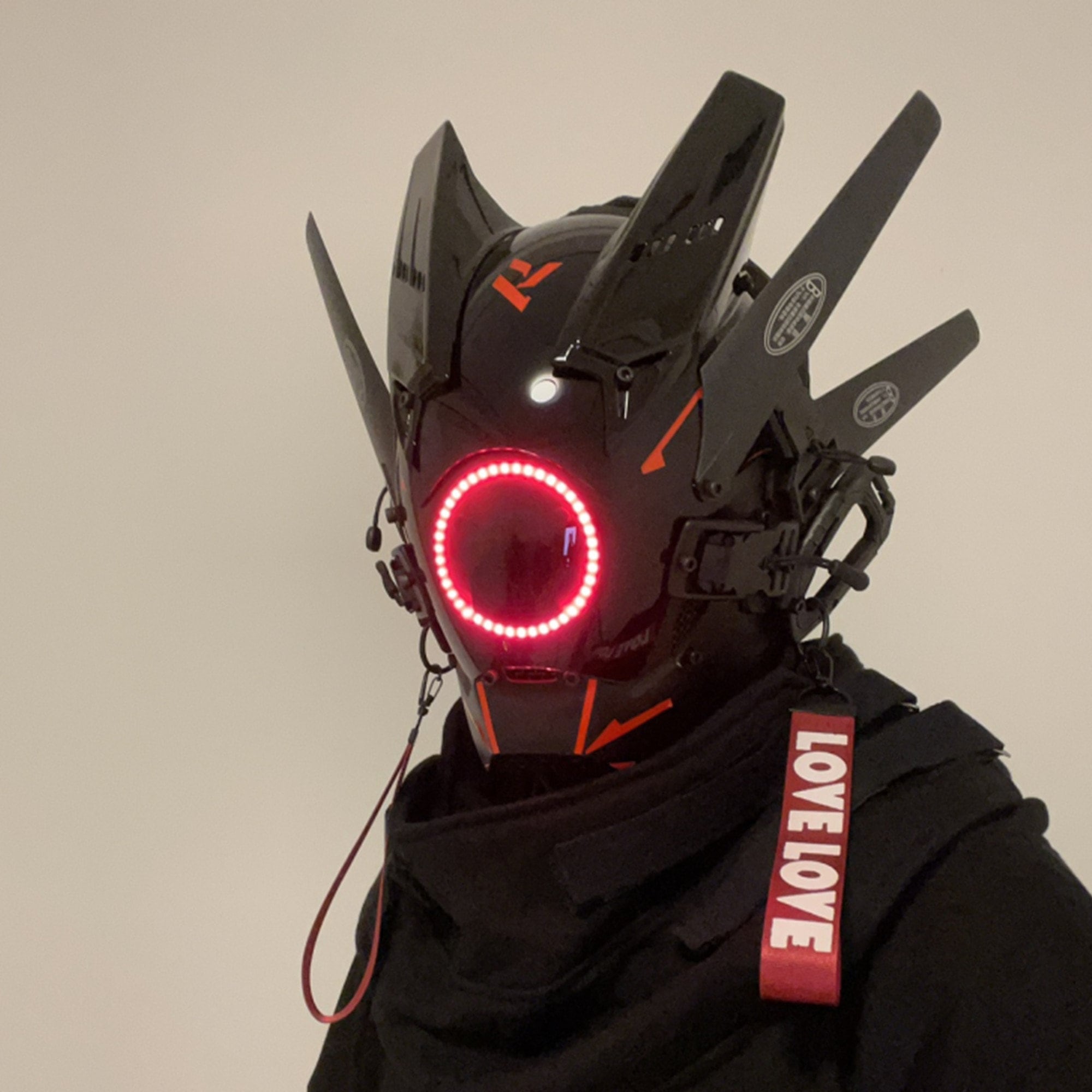 Cyberpunk Cosplay Mask, Cyber Mask With Airfoil, Birthday Gift - Etsy