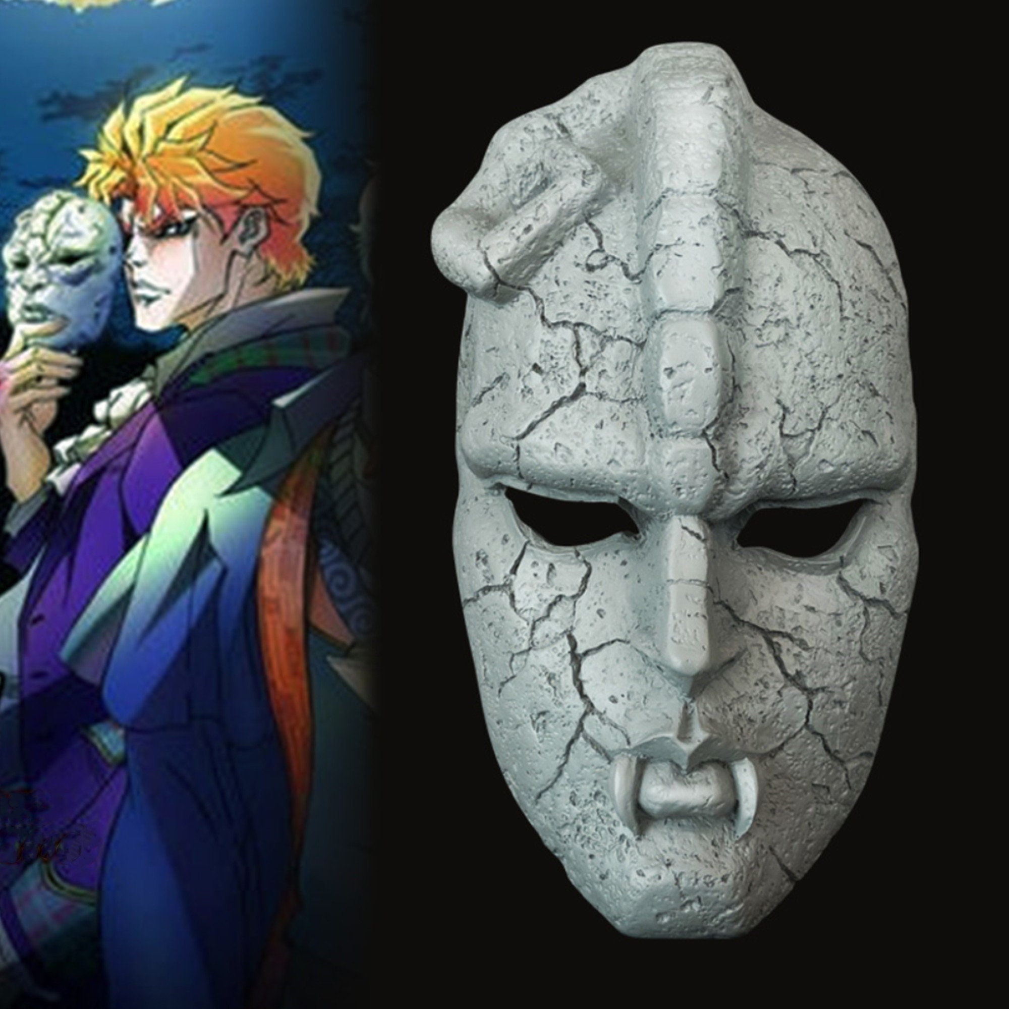 Jojos Bizarre Adventure Gargoyle Mask Cosplay Mask Stone - Etsy UK