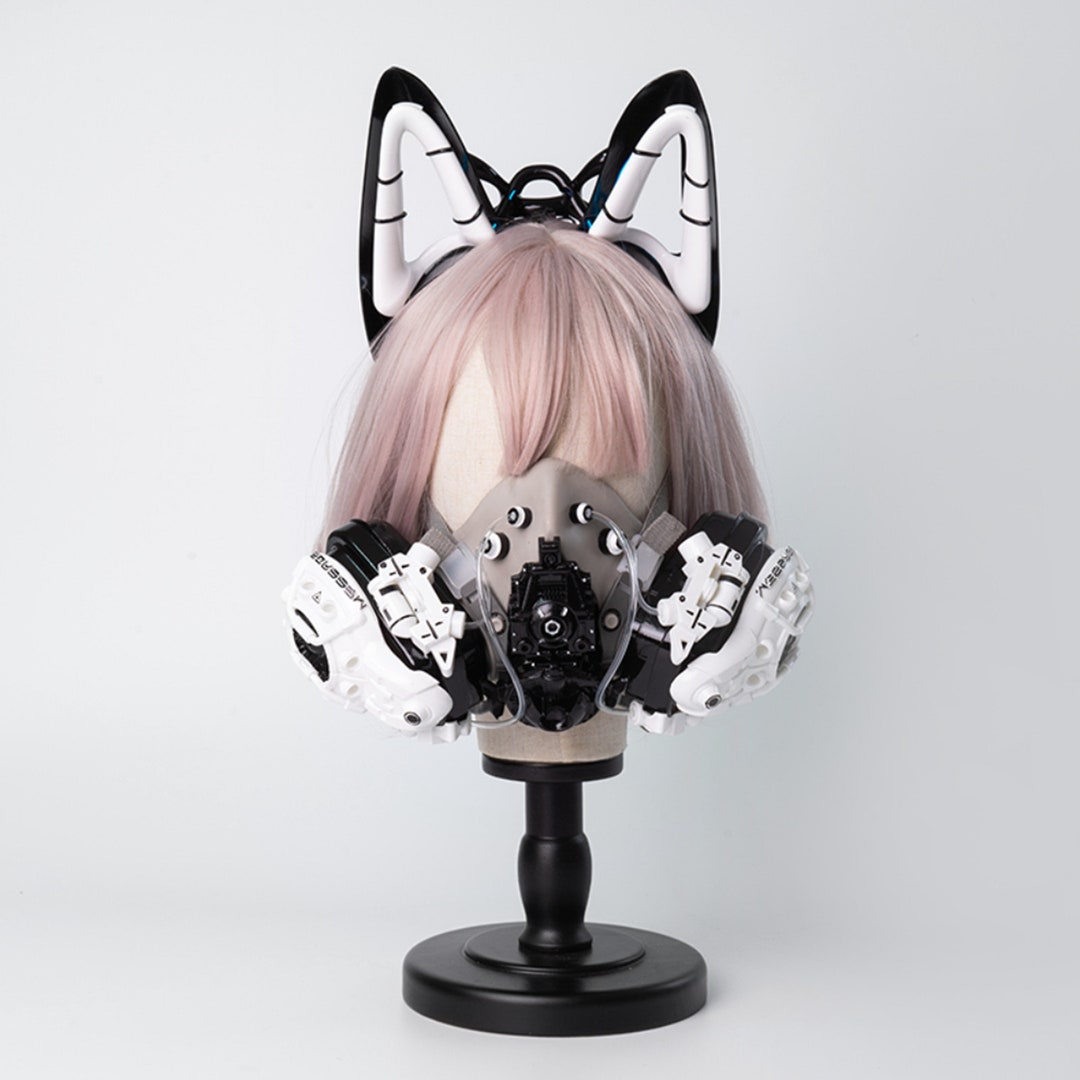 Cyberpunk Mask Cyber Lighting Ear Women Cyber Mask - Etsy UK