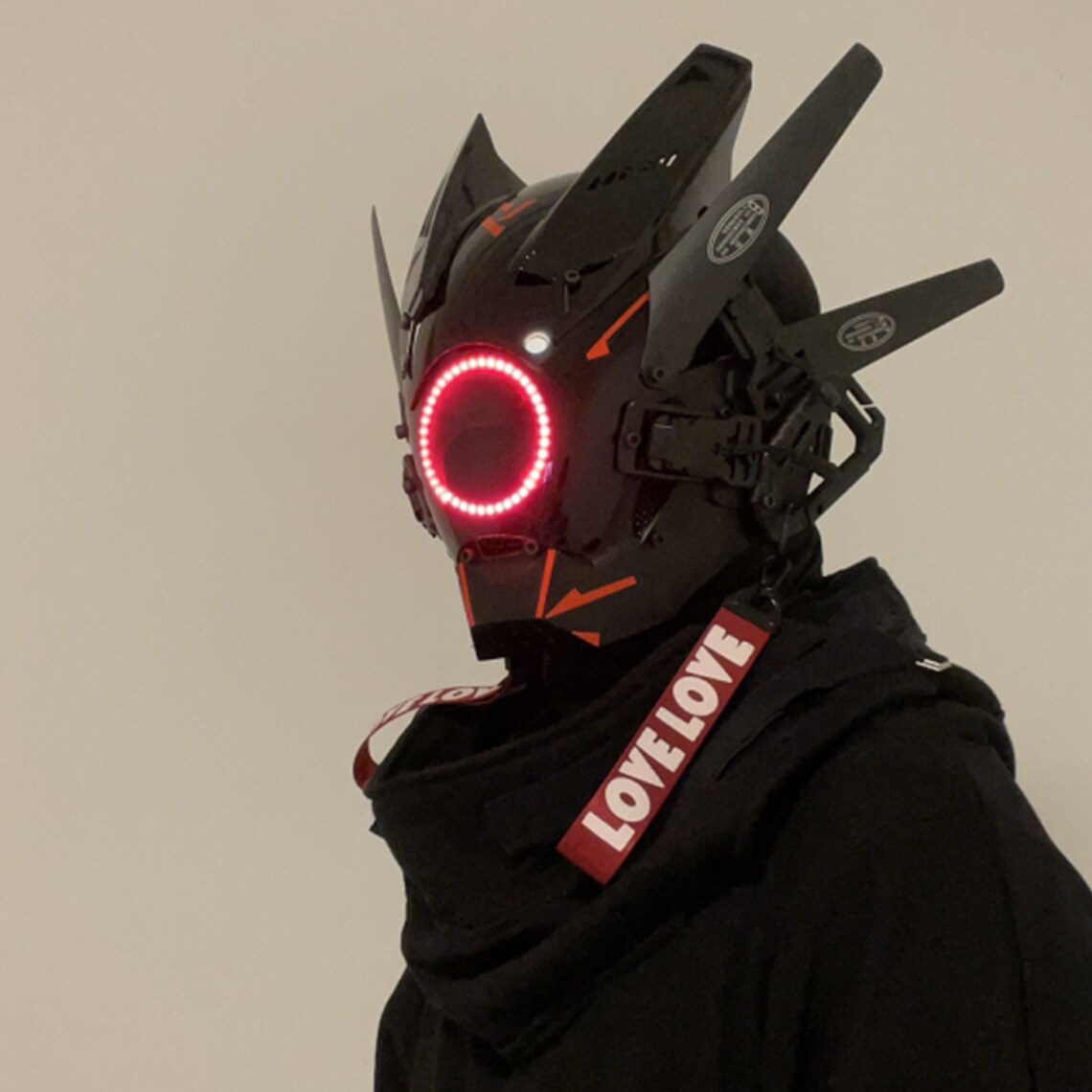 Cyberpunk Cosplay Mask Cyber Mask With Airfoil Birthday Gift - Etsy