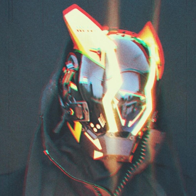 Halloween Cyberpunk Cos Mask, Cyber Cosplay Mask, Super Cool Cosplay ...