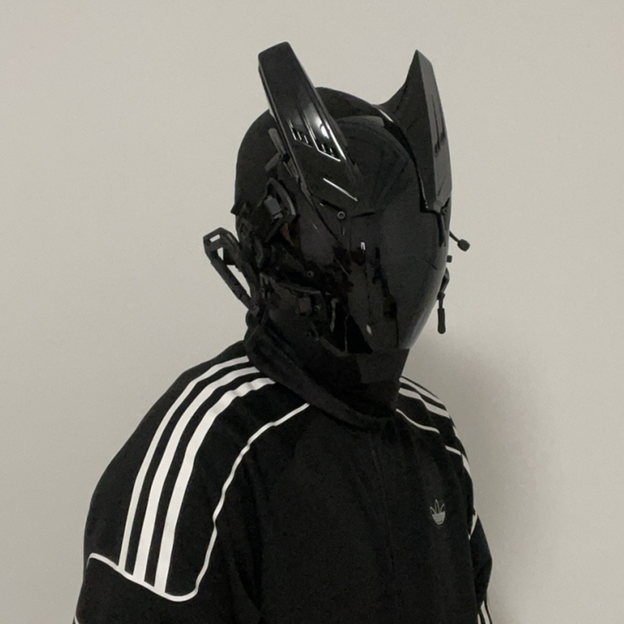 Máscara Cyberpunk Negra Entera, Máscara Cyberpunk Cos, Regalo de ...