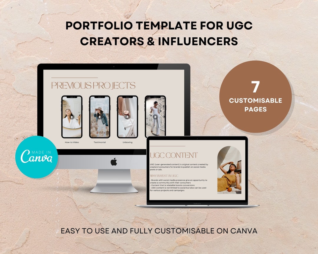 UGC Creator Portfolio Template, User Generated Content Media Kit, UGC ...