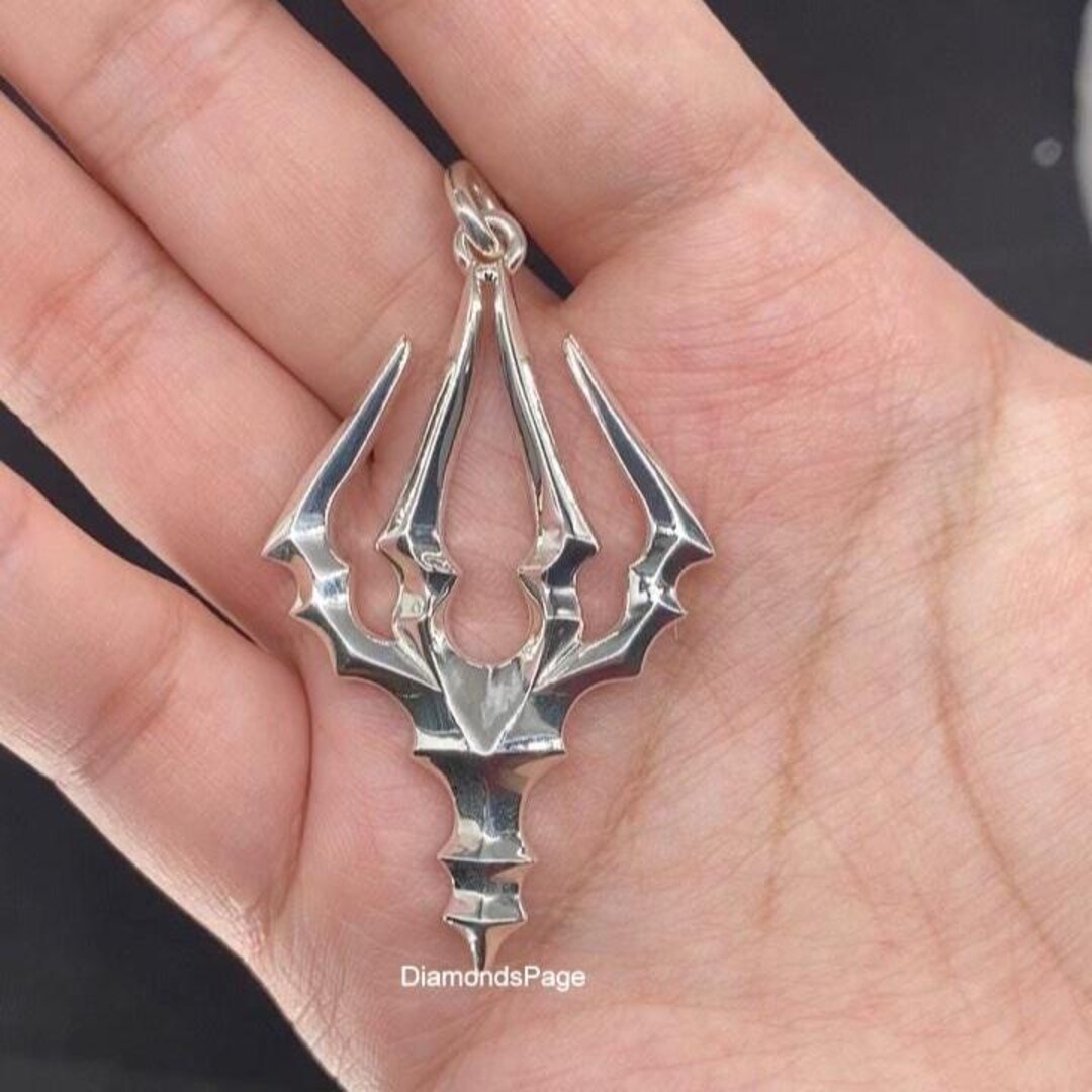 Trident Design Pendant, 925 Sterling Silver Pendant for Men's, Only ...