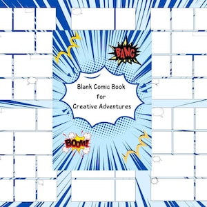 Printable Blank Comic Book Pages - Create Your Own Comics! - Etsy