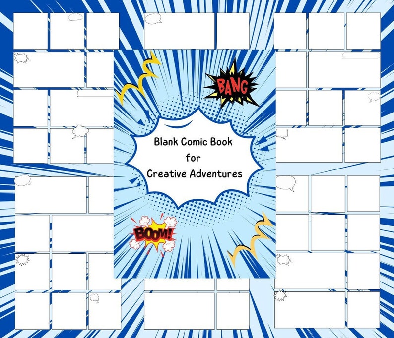 Printable Blank Comic Book Pages - Create Your Own Comics! - Etsy