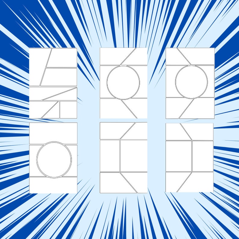 Printable Blank Comic Book Pages - Create Your Own Comics! - Etsy