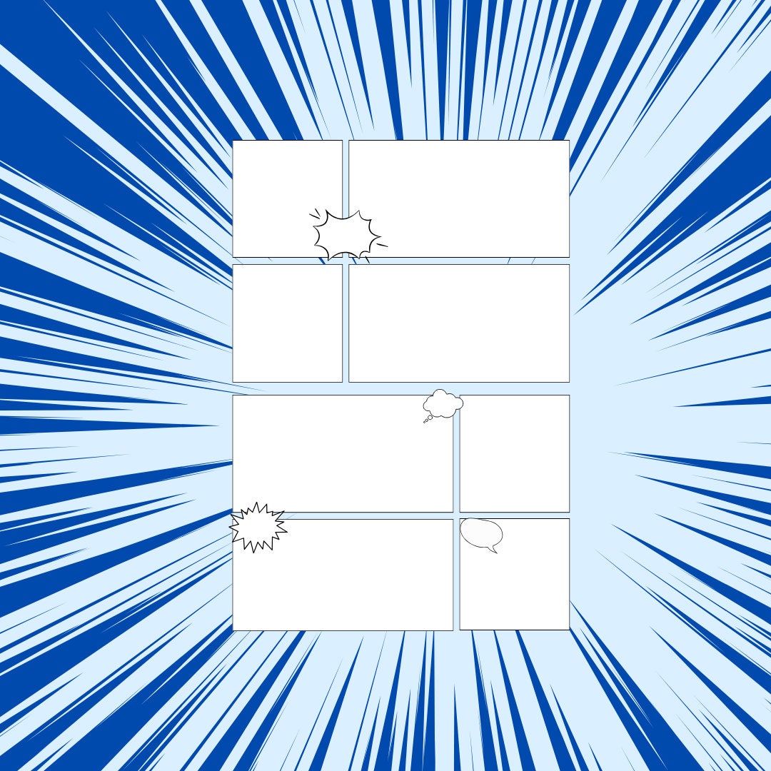 Printable Blank Comic Book Pages - Create Your Own Comics! - Etsy