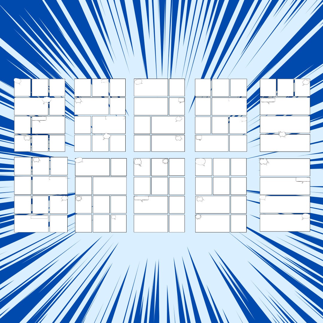 Printable Blank Comic Book Pages - Create Your Own Comics! - Etsy