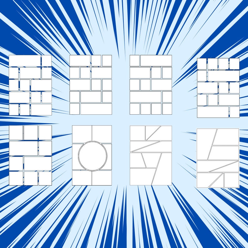 Printable Blank Comic Book Pages - Create Your Own Comics! - Etsy