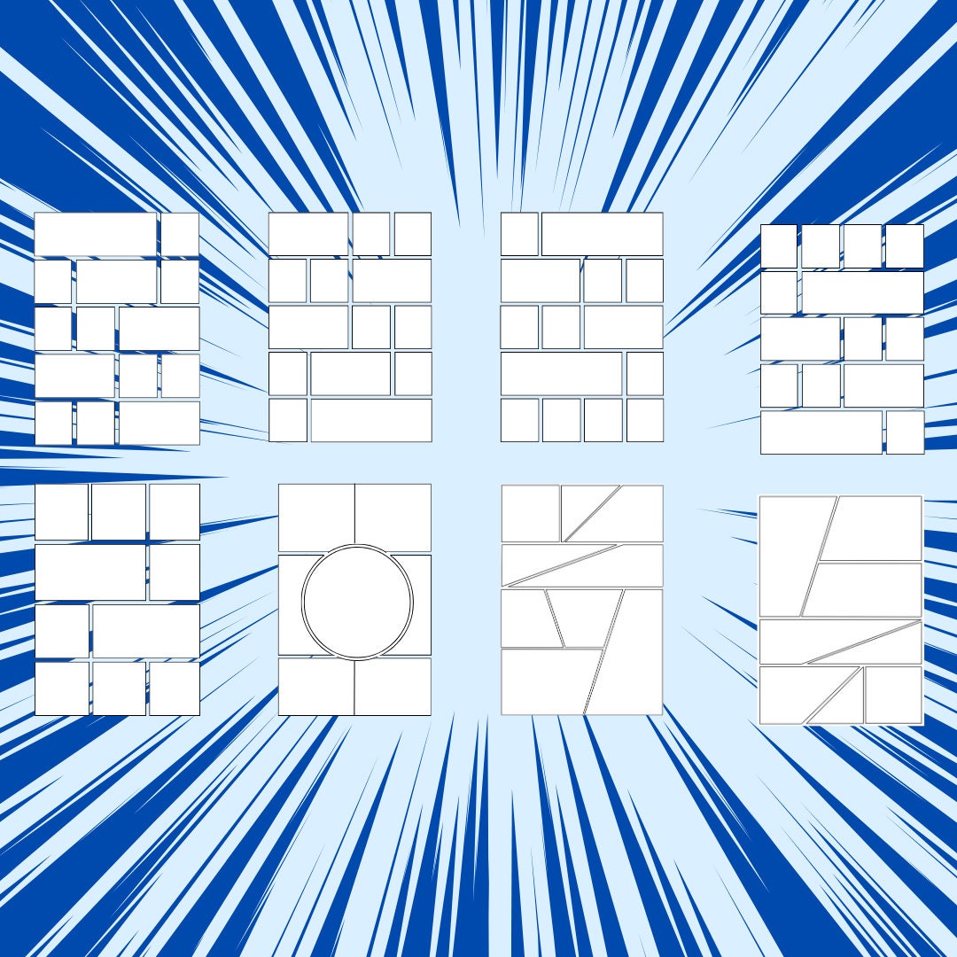 Printable Blank Comic Book Pages - Create Your Own Comics! - Etsy