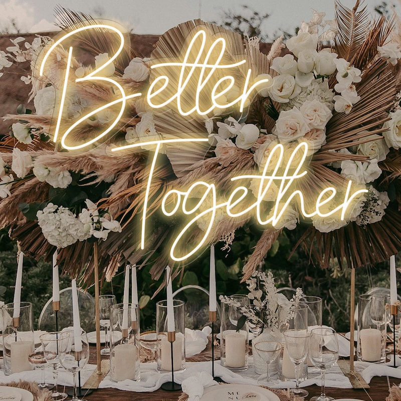 Better Together Light up Sign - Etsy