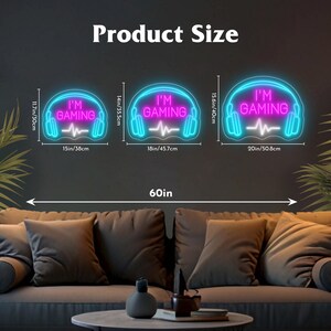 I'm Gaming Custom Neon Sign Gamer Tag, Gamer Neon Sign Custom, Game ...