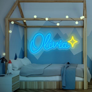 Kids Name Sign, Custom Name Neon Sign, Birthday Gifts, Name Neon Sign ...