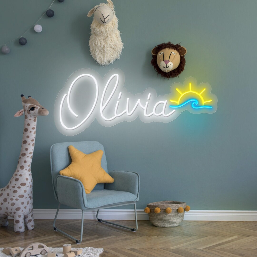 Kids Name Sign, Custom Name Neon Sign, Birthday Gifts, Name Neon Sign ...