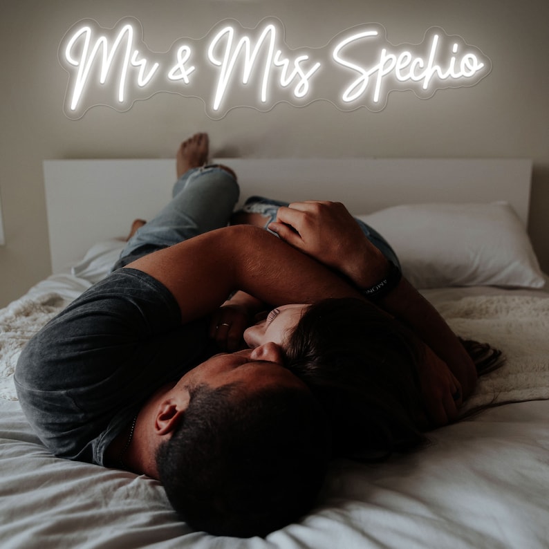 Mr & Mrs Custom Neon Sign Wedding Decor Personalized Gifts - Etsy
