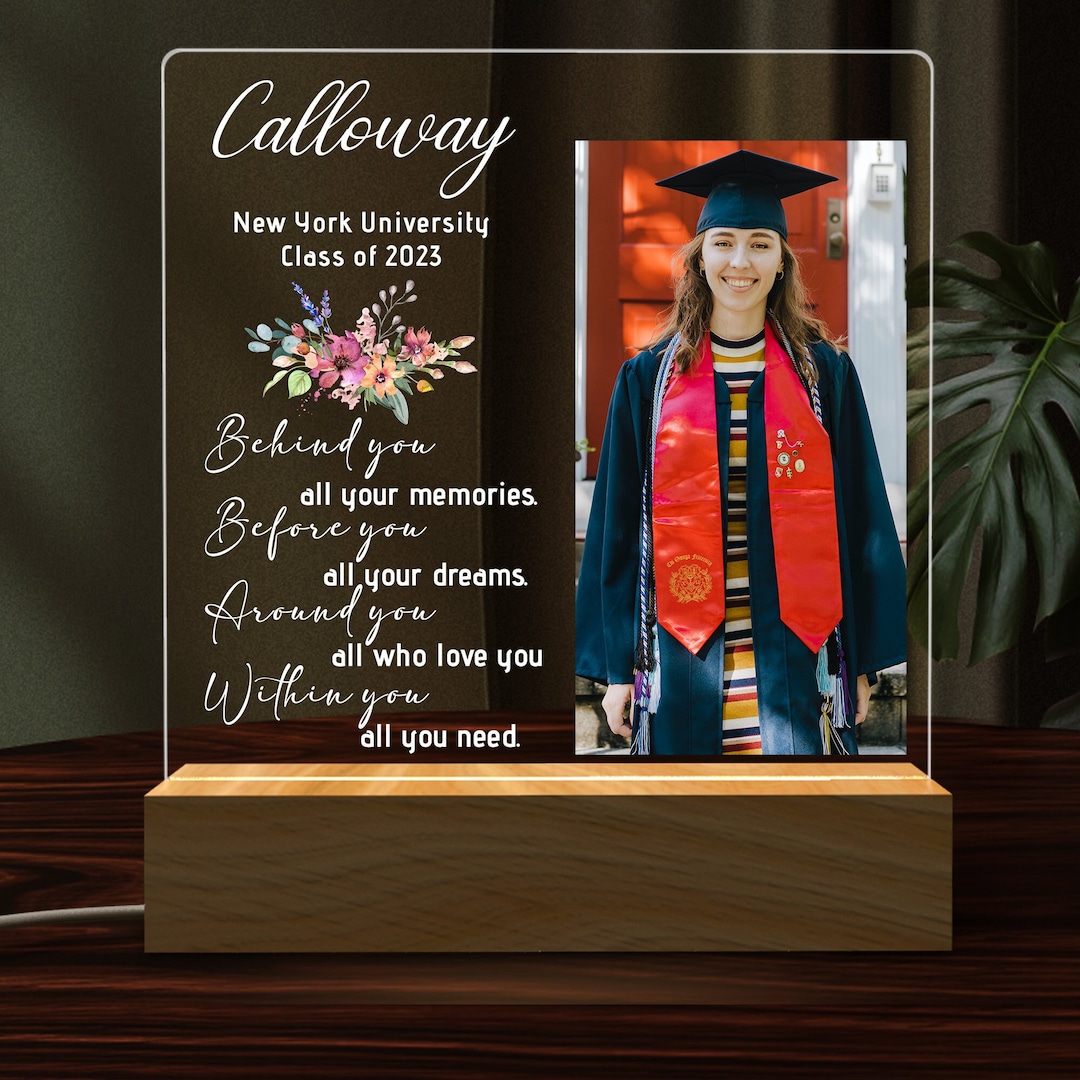 Personalized Photo Lamp Night Light, Custom Grad Gifts, Personalized ...