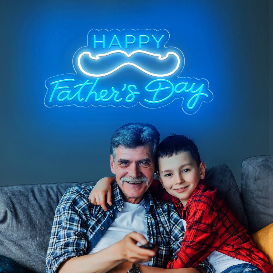 Father's Day Neon Sign, Wall Decor for Dad, Personalized Gifts, Neon ...