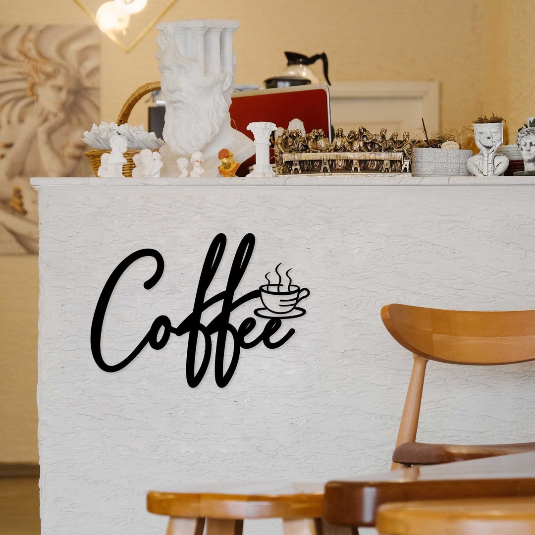 Coffee Sign Metal, Personalized Coffee Sign, Coffee Bar Sign, Coffee ...