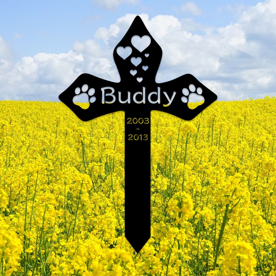Custom Metal Pet Memorial Stake Custom Garden Decor Dog Cat - Etsy