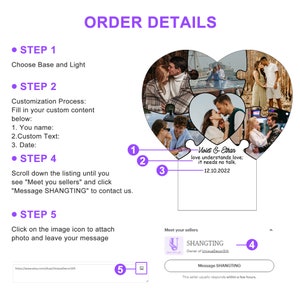 Custom Photo Wedding LED Light, Personalized Gifts, Engagement Gifts ...