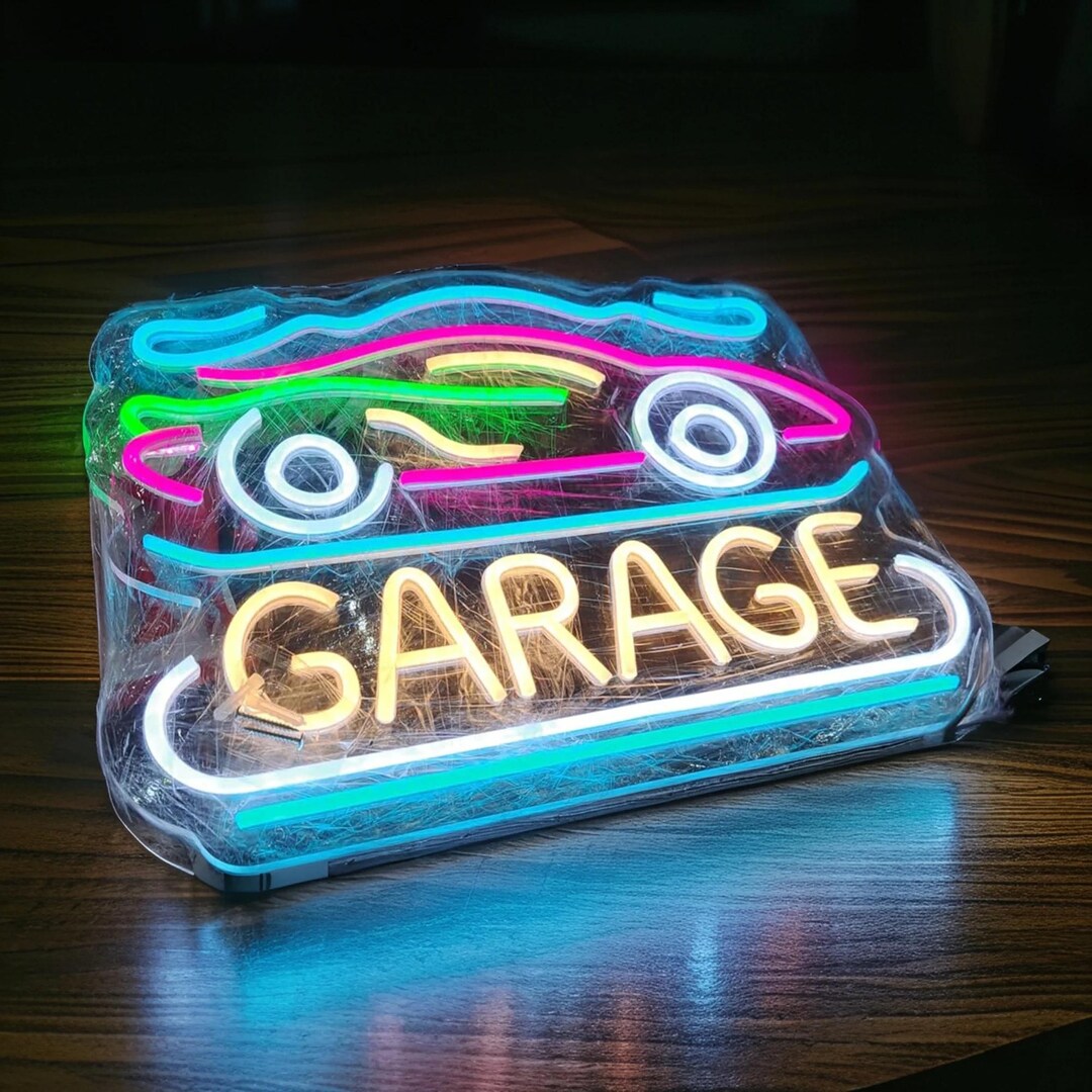 Custom Vintage Neon Sign,garage Neon Sign,retro Car Neon Light Sign,car ...