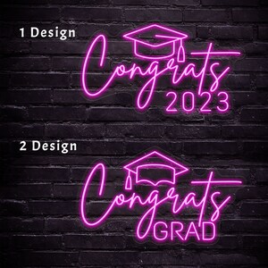 Congrats Neon Sign, Custom Neon Sign for Graduation Gifts, Neon Lights ...
