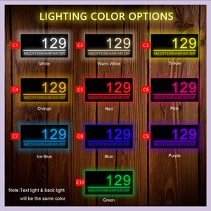 Custom LED Number Box, House Number Sign, LED Light Box, Address Number ...