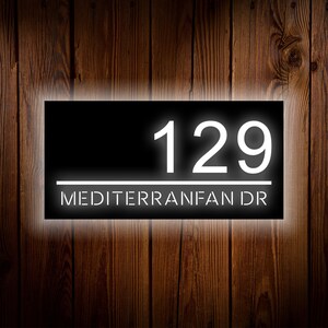 Custom LED Number Box, House Number Sign, LED Light Box, Address Number ...