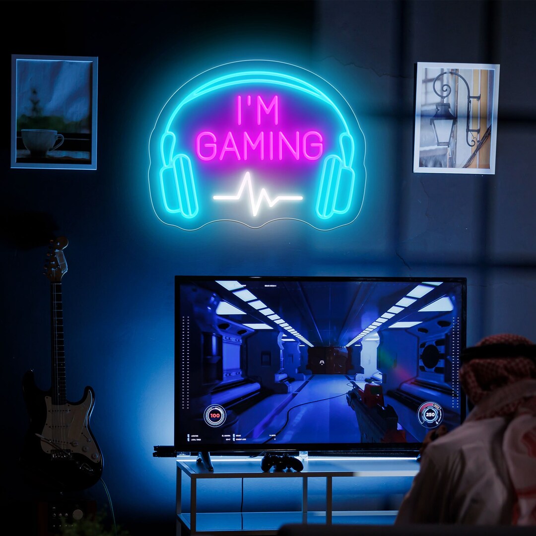 I'm Gaming Custom Neon Sign Gamer Tag, Gamer Neon Sign Custom, Game ...