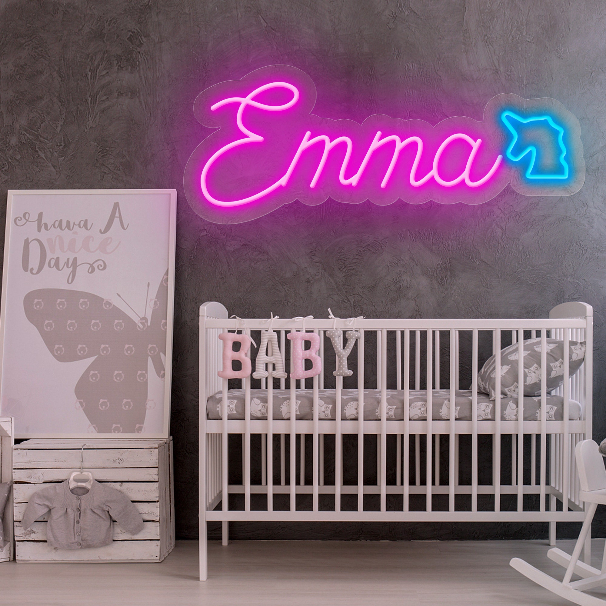 Kids Name Sign, Custom Name Neon Sign, Birthday Gifts, Name Neon Sign ...
