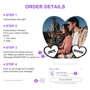 Custom Photo Wedding LED Light, Personalized Gifts,personalized Couples ...