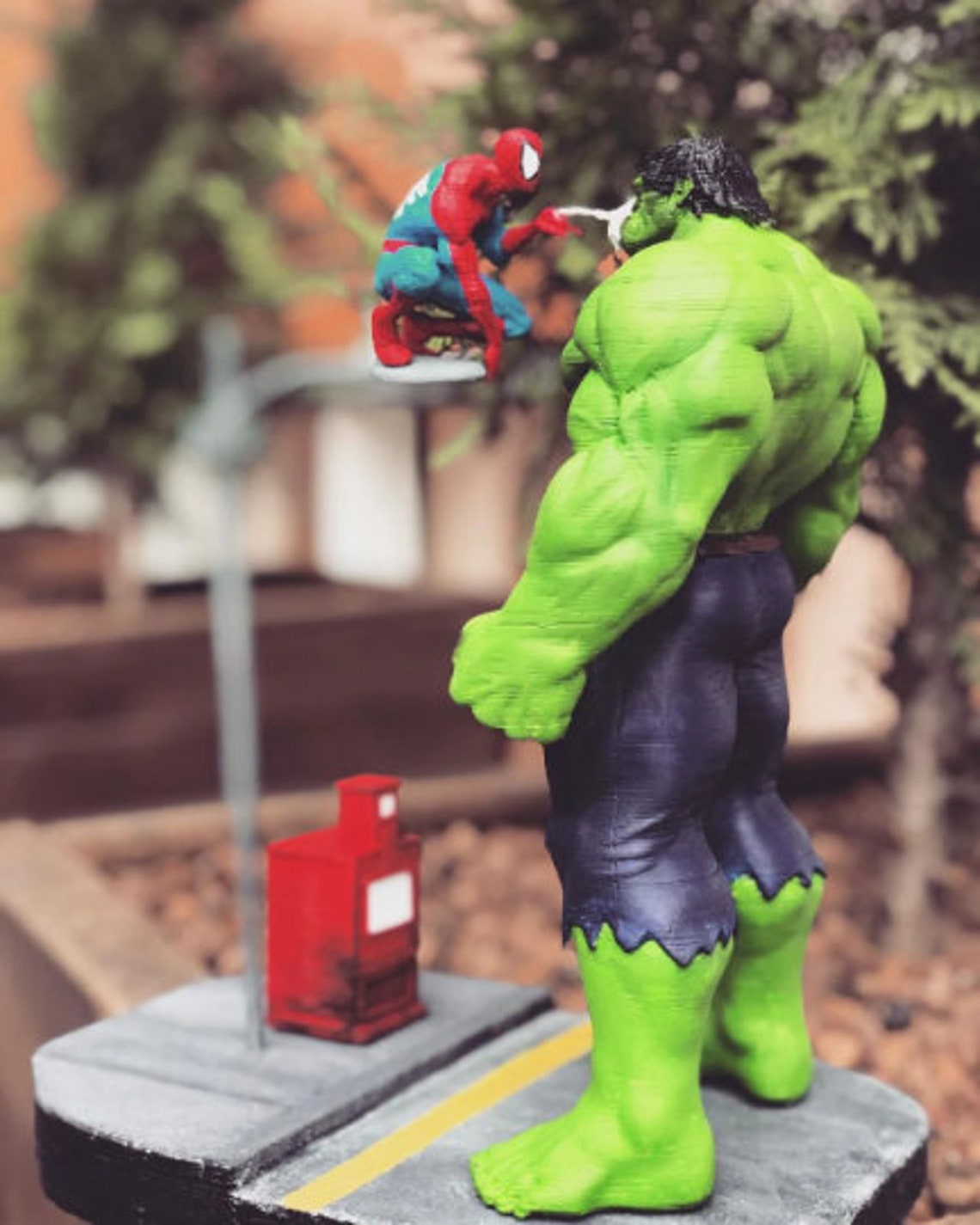 Hulk & Spidey Figure Art Decor Biblo Creative - Etsy
