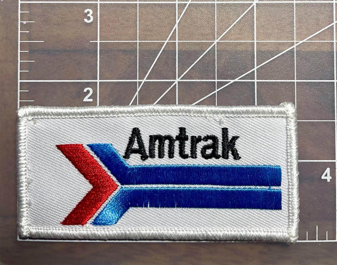 Vintage 70’s AMTRAK Passenger Commuter Railroad Train Company Logo Sew ...