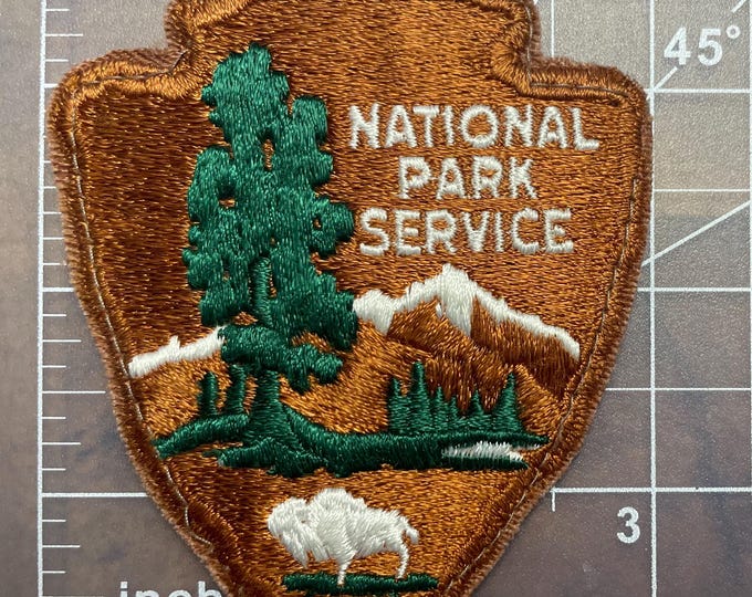 Vintage 70’s NATIONAL Park SERVICE Sew on Patch • National Forest Patch ...