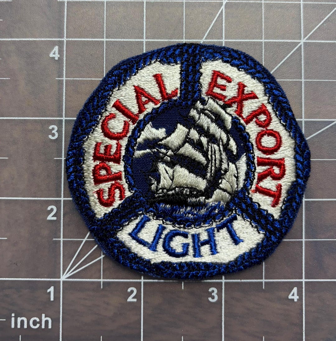Vintage 70's Special Export Light Beer Embroidered Patch - 3" Circle - Etsy