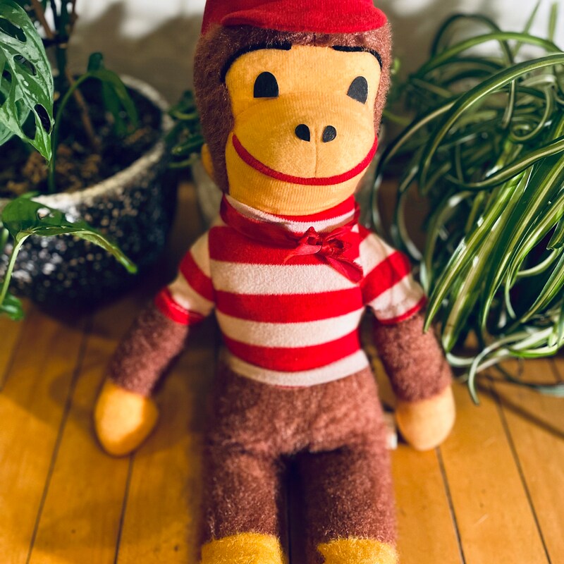 Curious George Stuffed Animal - Etsy
