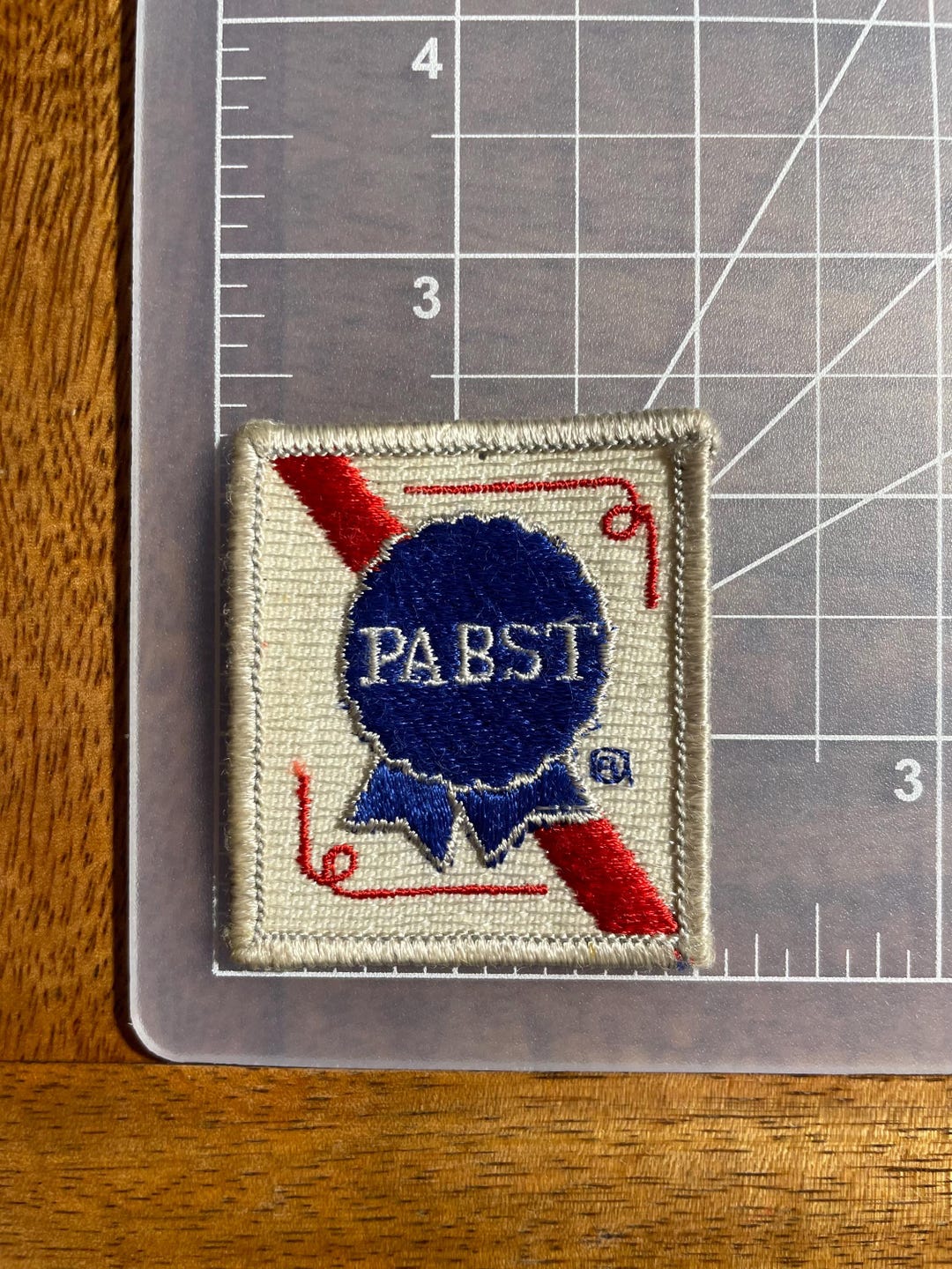 Vintage 70s 1970s Pabst Blue Ribbon Beer Sew on Patch Jacket Patches ...